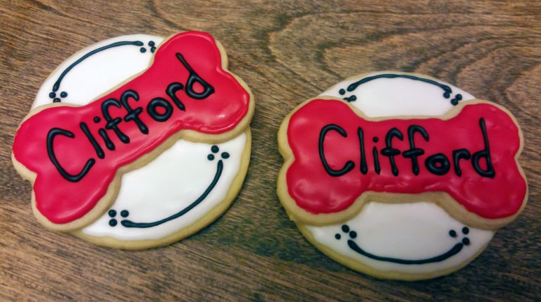 Clifford birthday cookies | The Enchanted Whisk